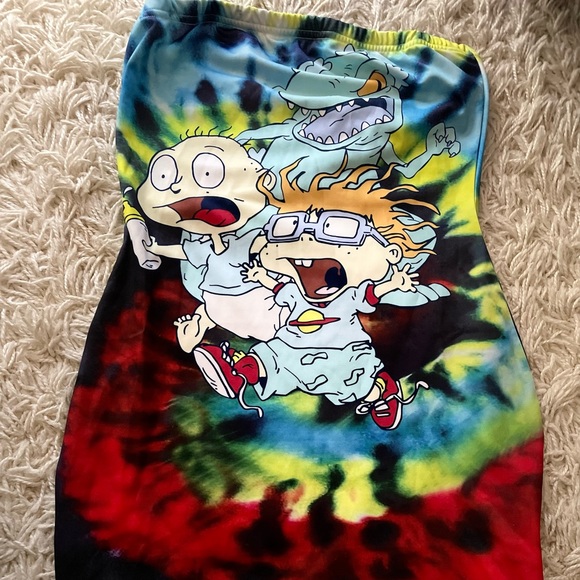 Dresses | Rugrat Dye Mini Strapless Dress | Poshmark